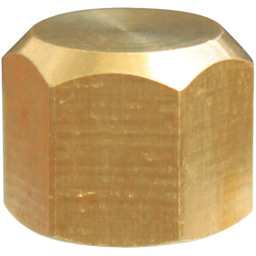DOMINION 1/4" Brass Compression Cap | Home Hardware