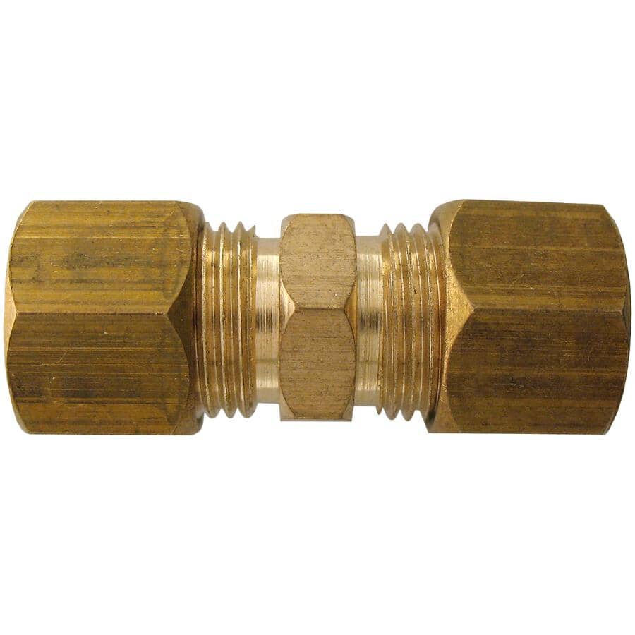 DOMINION 1/4" Brass Compression Union | Home Hardware