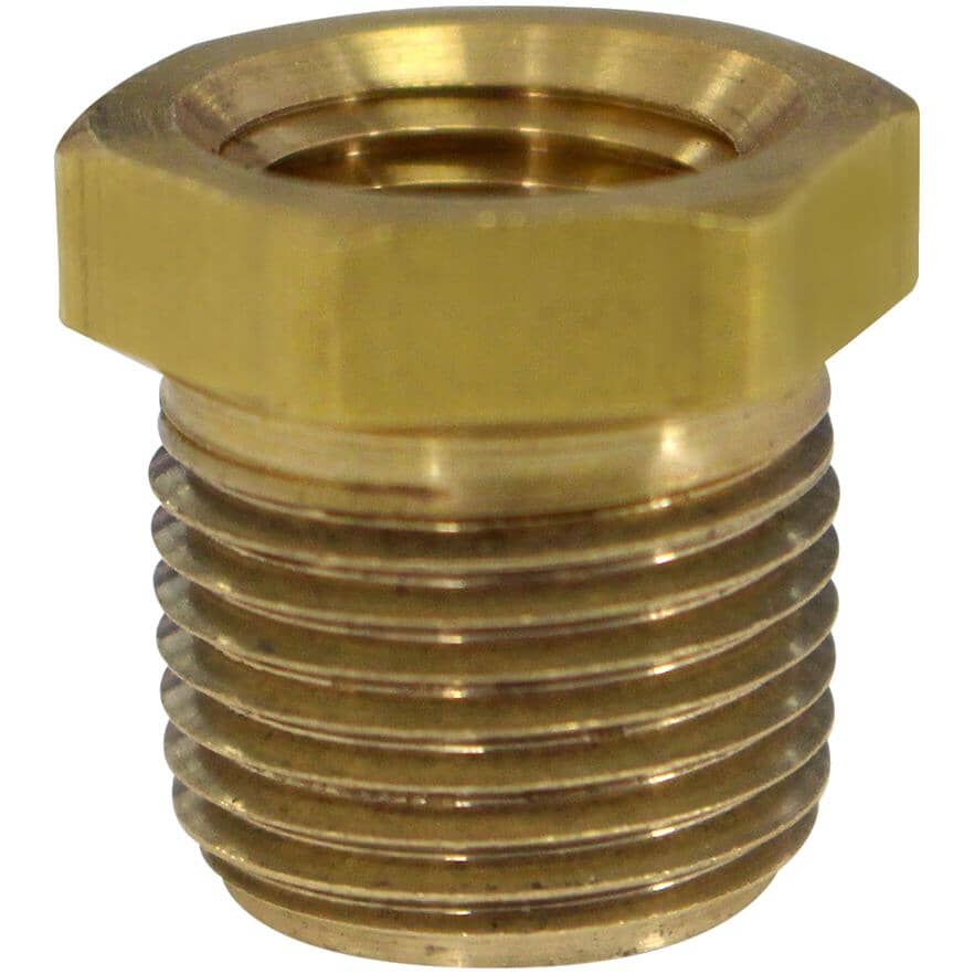 DOMINION 1/4" MPT x 1/8" FPT Brass Reducing Bushing | Home Hardware