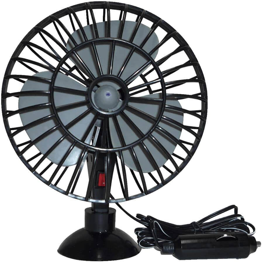 Ilink Black Compact Oscillating Auto Fan | Home Hardware