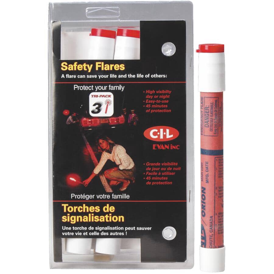 C-I-L EXPLOSIVES 3 Pack Safety Road Flares | Home Hardware