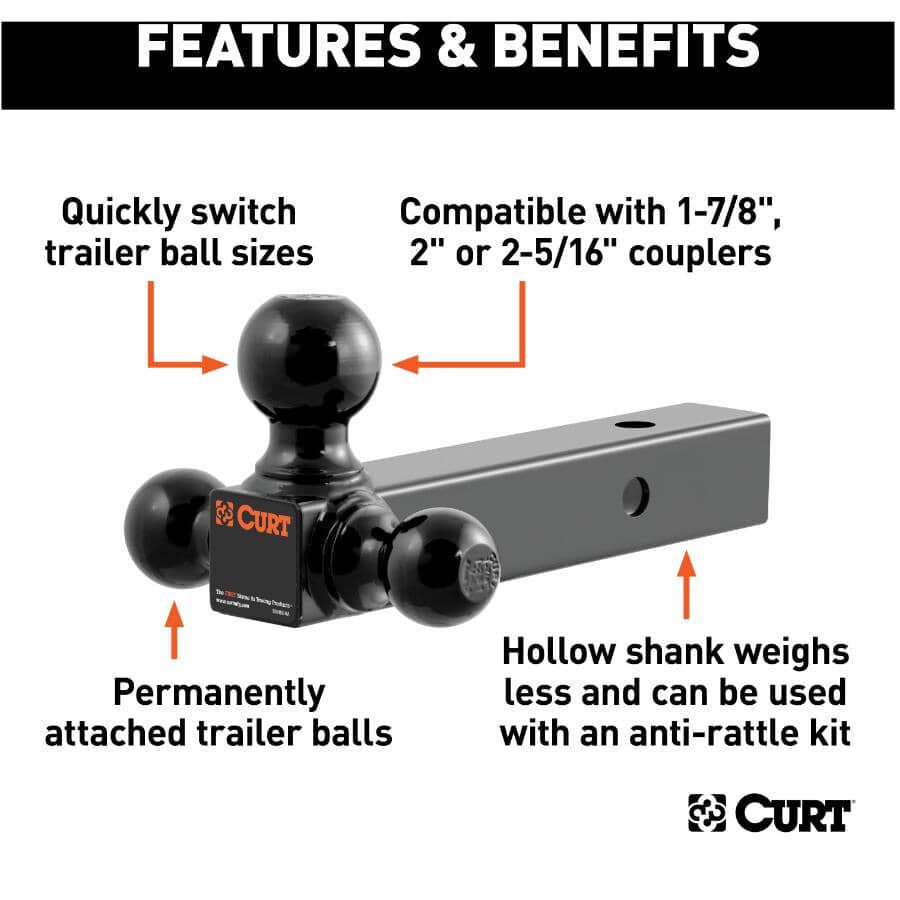 CURT Tri-Ball Ball Mount | Home Hardware
