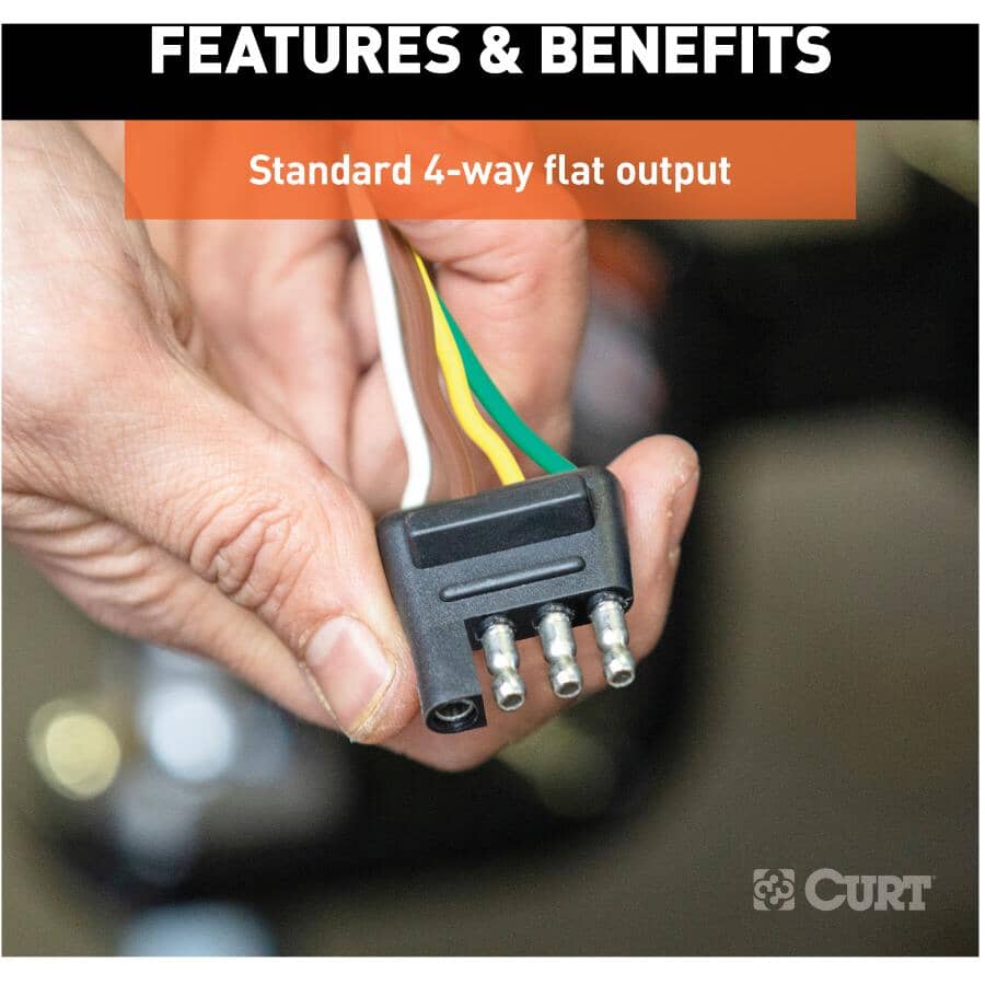 CURT 4-Way Flat Connector for Rewiring Trailer | Home Hardware