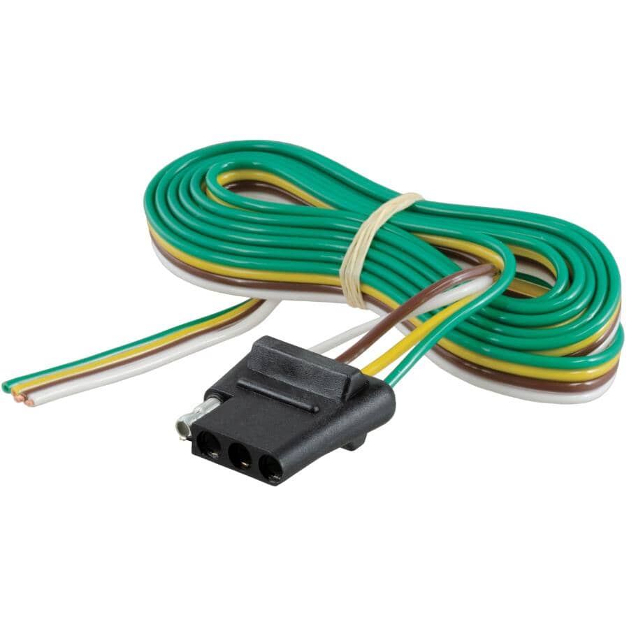 CURT 4-Way Flat Connector Socket with 60" Wires | Home Hardware