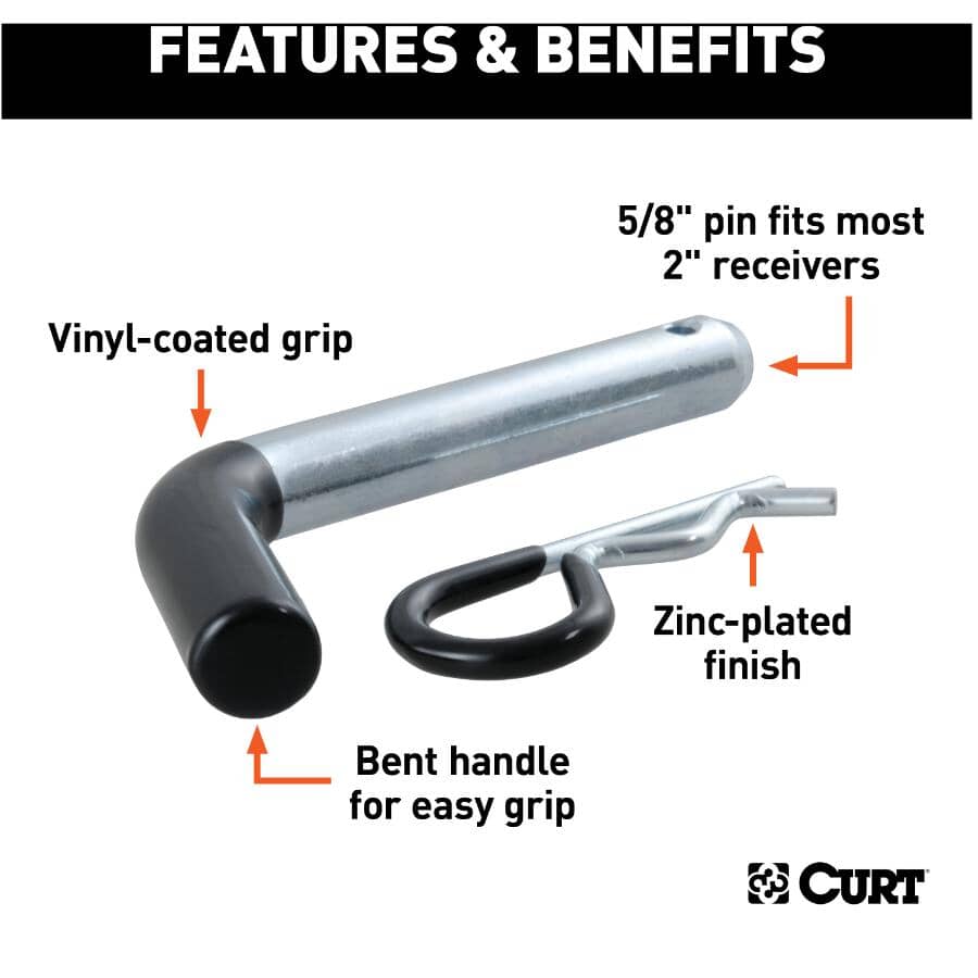 CURT 5/8" Hitch Pin with Rubber Grip | Home Hardware
