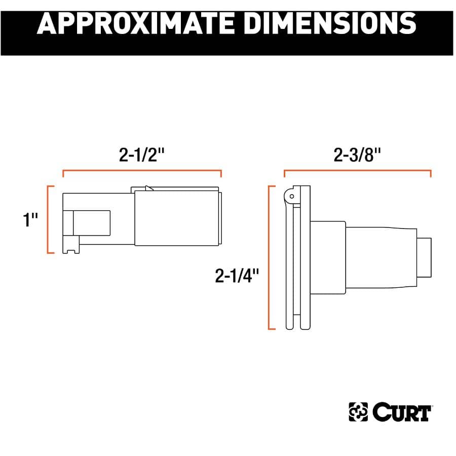 CURT 4-Way Round Plug & Socket | Home Hardware