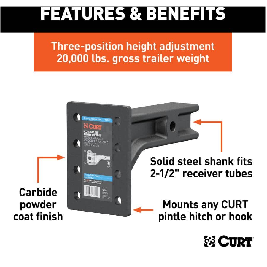CURT Adjustable Pintle Mount | Home Hardware