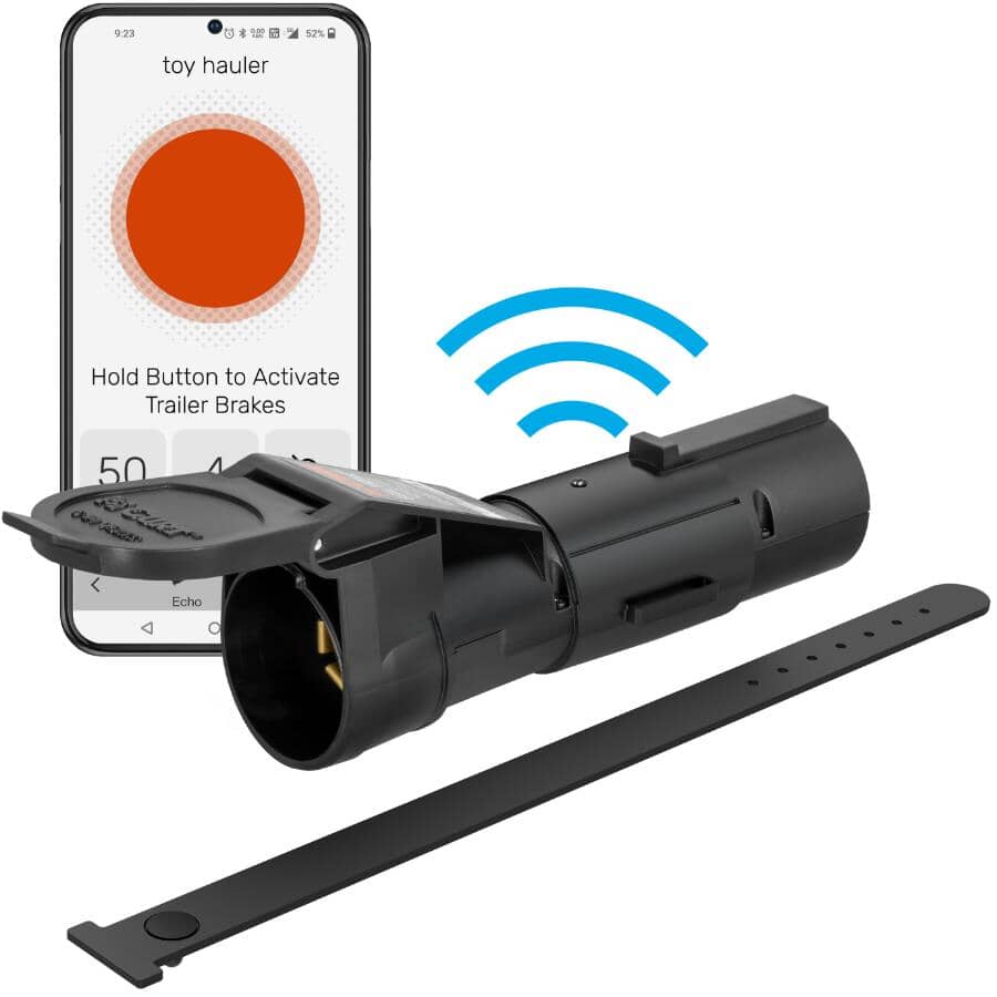 CURT 7-Way Mobile Trailer Brake Controller with Bluetooth Smartphone ...