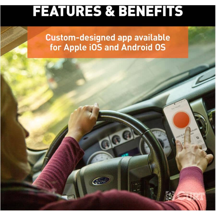 CURT 7-Way Mobile Trailer Brake Controller with Bluetooth Smartphone ...