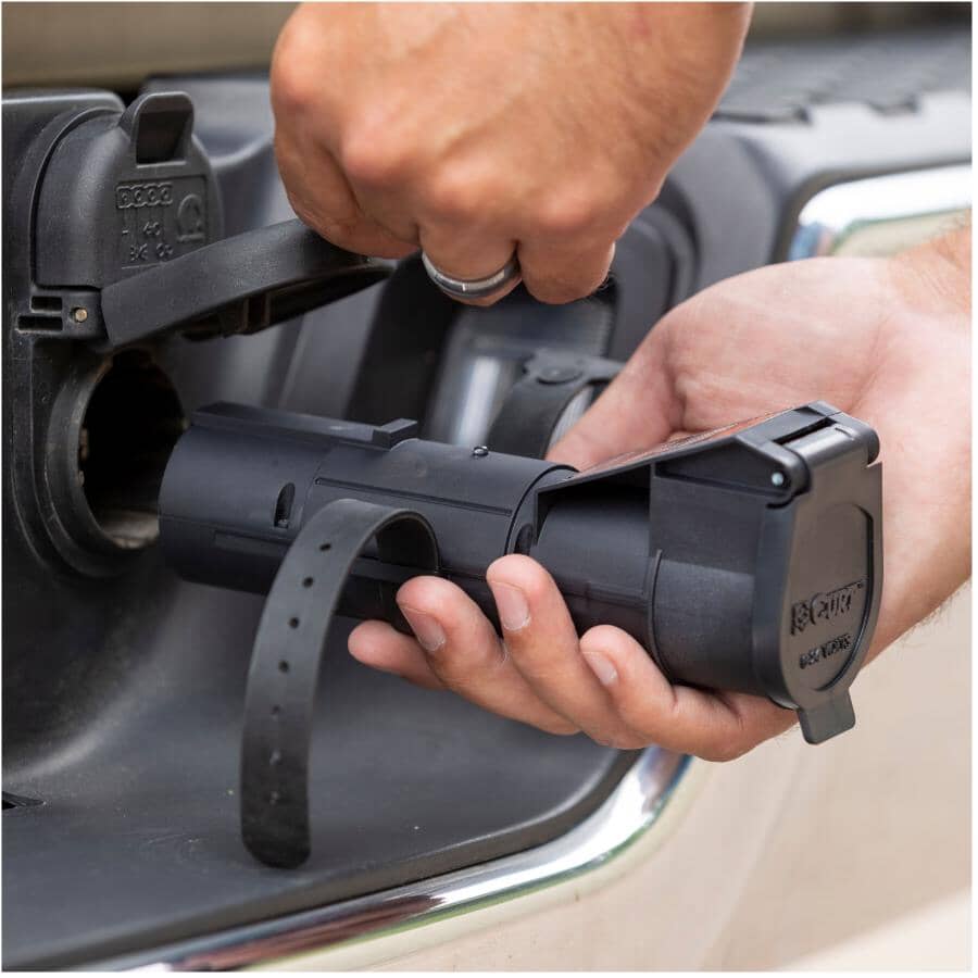 CURT 7-Way Mobile Trailer Brake Controller with Bluetooth Smartphone ...