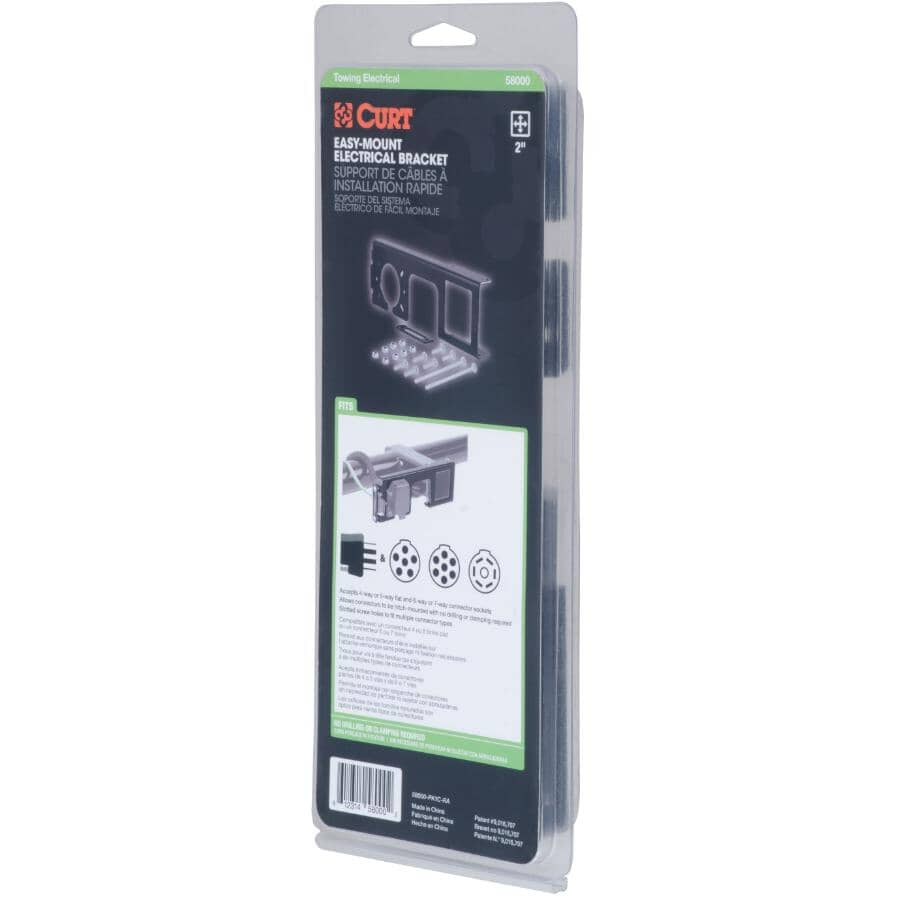 CURT Easy Mount Wiring Bracket for 4/5 Way Flat or 6/7 Way Round ...