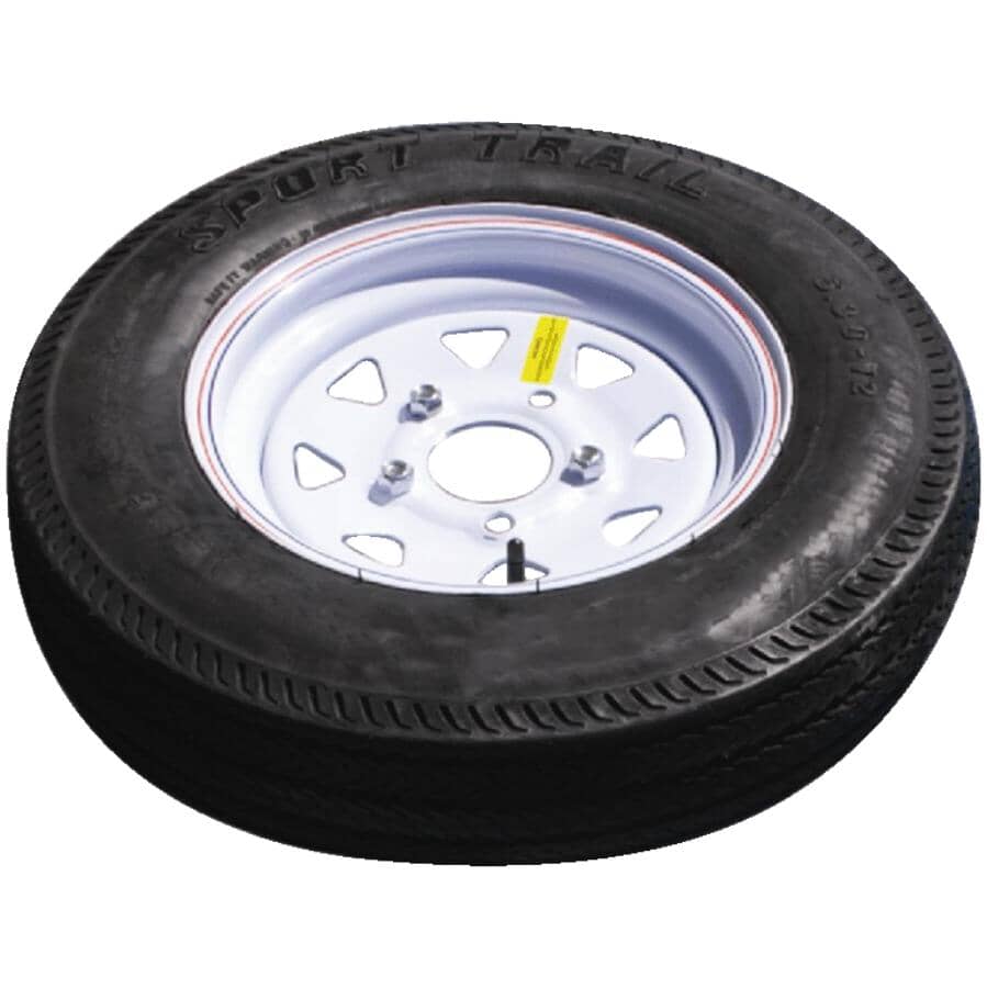Pneu de 12 po avec jante pour remorque Stirling | Home Hardware