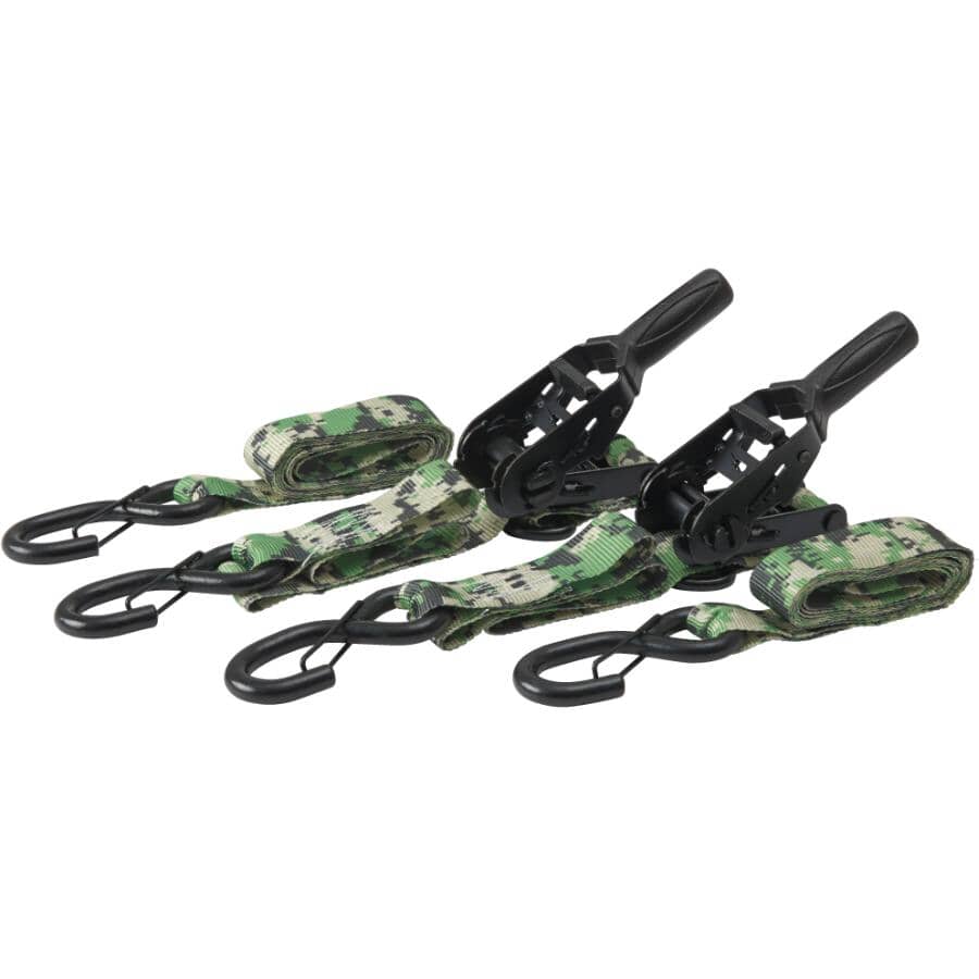 ERICKSON MANUFACTURING 2400 lb Camo Ratchet Straps | Home Hardware