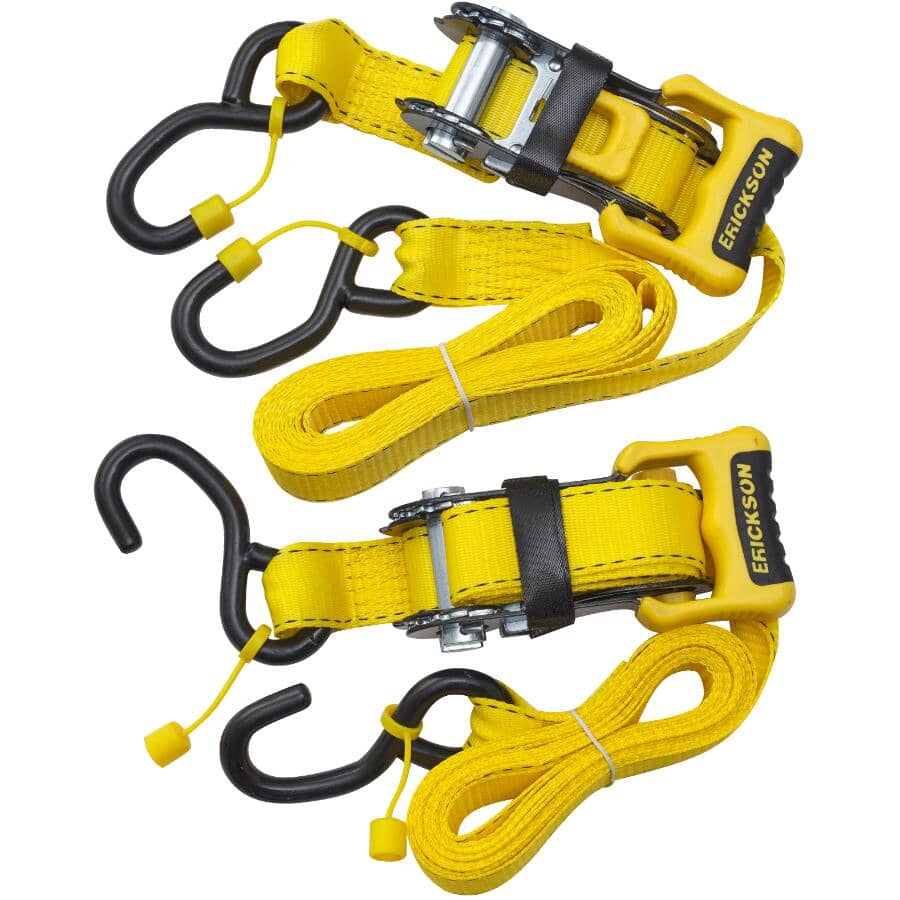 ERICKSON MANUFACTURING 2000 lb Sliding Ratchet Straps | Home Hardware