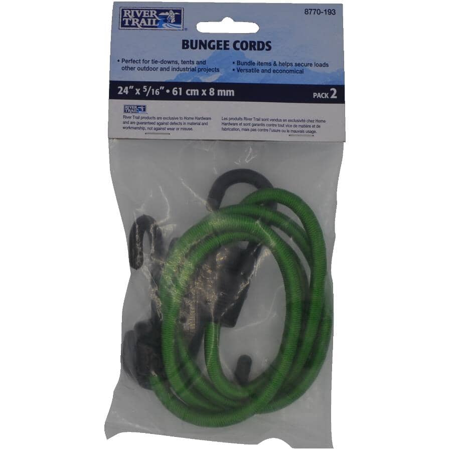RIVER TRAIL 8mm x 24" Bungee Cords | Home Hardware