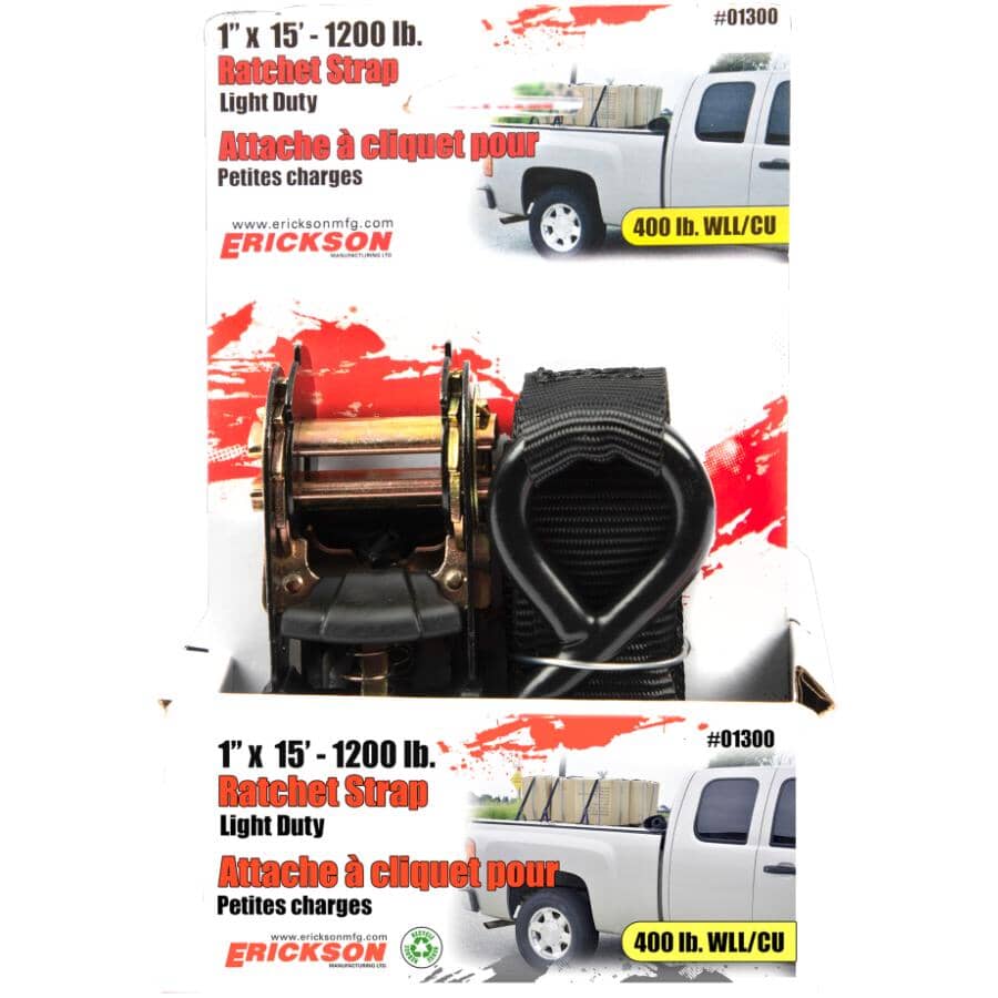 ERICKSON MANUFACTURING 1200 lb Ratchet Strap | Home Hardware