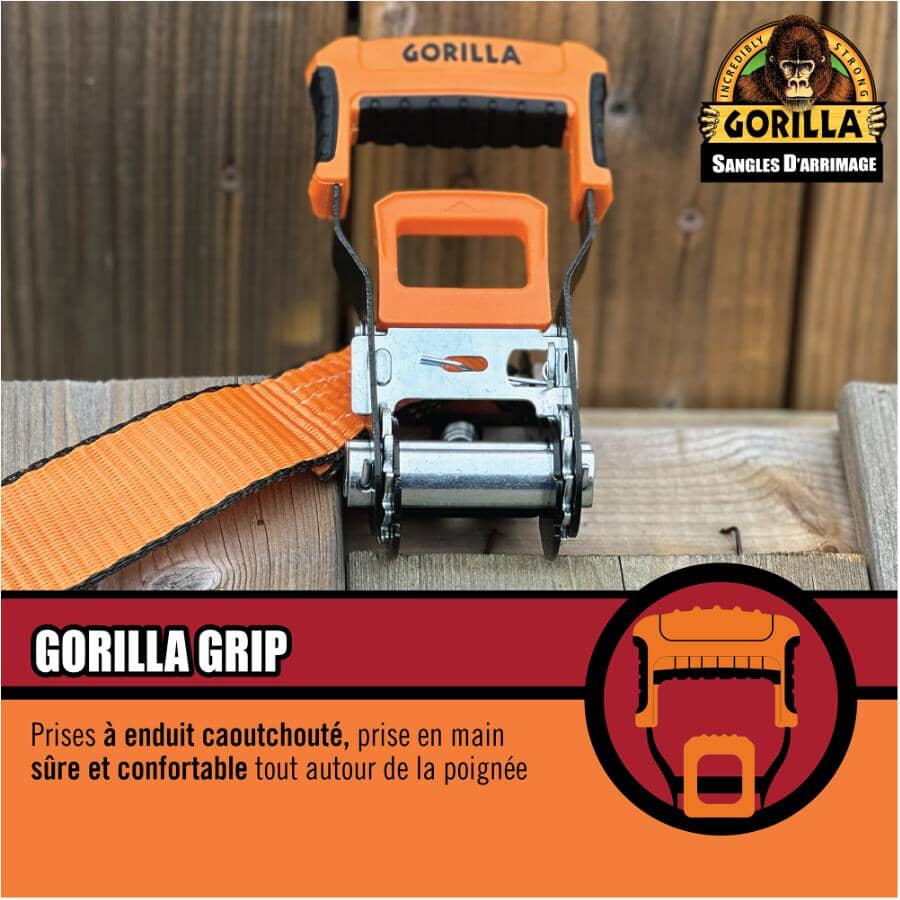 GORILLA 3300 lb Medium Duty Ratchet Straps | Home Hardware