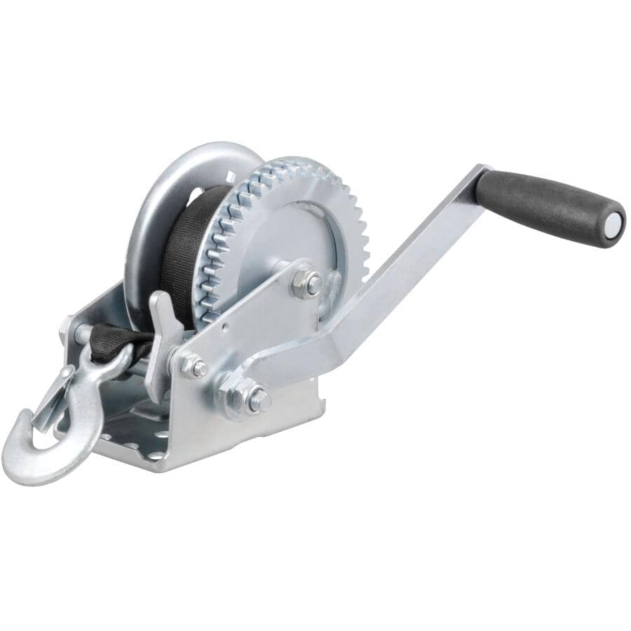 CURT Hand Crank Winch with 20' Strap | Home Hardware
